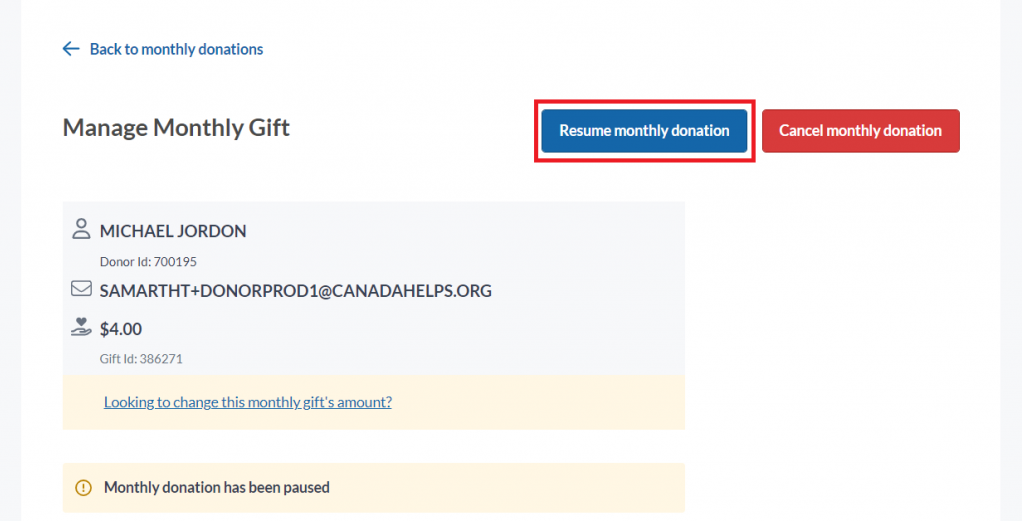 Managing Your Charity's Monthly Gifts