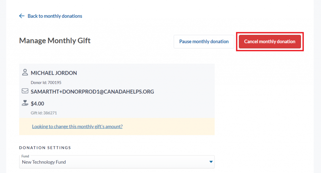 Managing Your Charity's Monthly Gifts